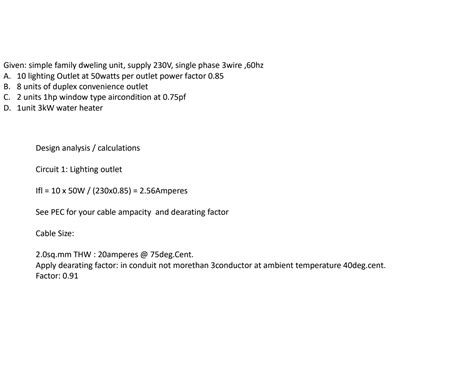 Solution Sample Design Analysis Voltage Drop And Short Circuit