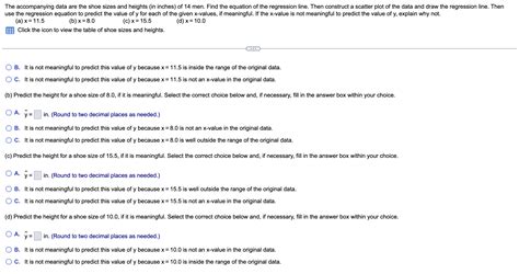 Use The Regression Equation To Predict The Value Of Y