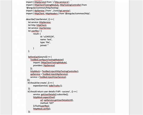 Angular Testcase For Get Response As Observable By Piyali Das
