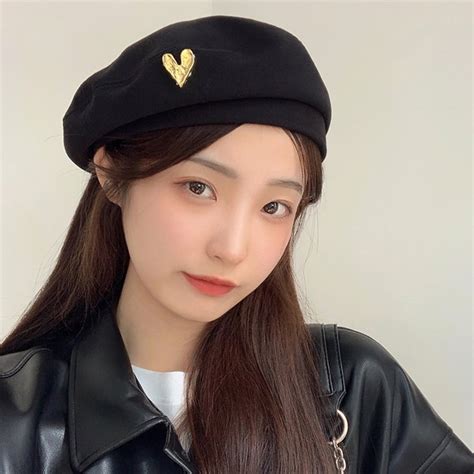 ベレー帽 レディース 春秋冬 韓国 帽子 おしゃれ 大人 かわいい ハート きれいめ フェミニン キャップ 大人可愛い 大人女子 Ritz