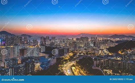 City Scape Of Kowloon Peninsula Hong Kong 2 March 2022 Editorial