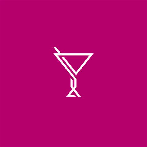 Cocktail Glass Logo Or Icon Design 7449443 Vector Art At Vecteezy