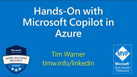 Hands On With Microsoft Copilot In Azure Youtube