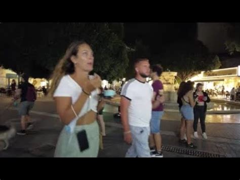 Heraklion nightwalking Nightlife Crete Greece Ηράκλειο Κρήτη Amoudara Kreta YouTube