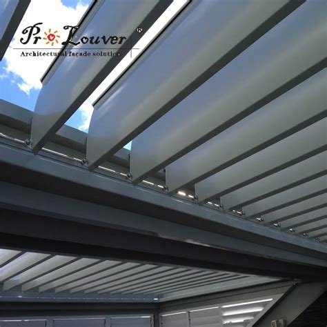 Aluminum Roof Remote Control Automatic Roof Louver Waterproof Pergola