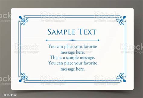 A Classy Card Design Antique Ornamental Design Elegant Border Pattern