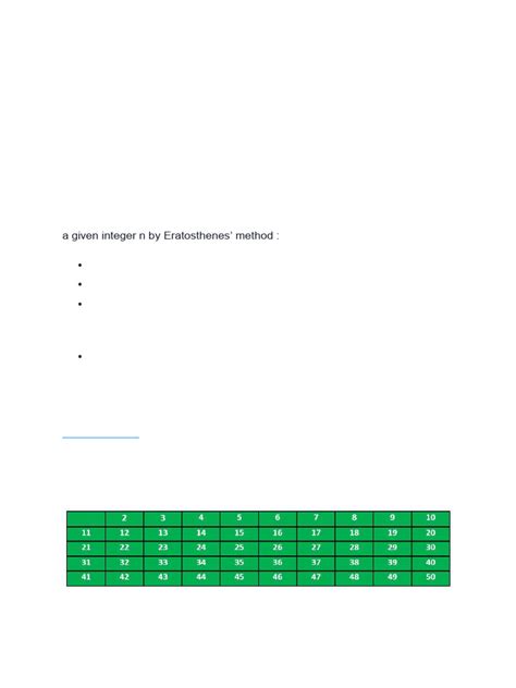 Sieve Of Eratosthenes And Adt Pdf Prime Number Applied Mathematics