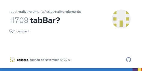 Tabbar · Issue 708 · React Native Elementsreact Native Elements · Github