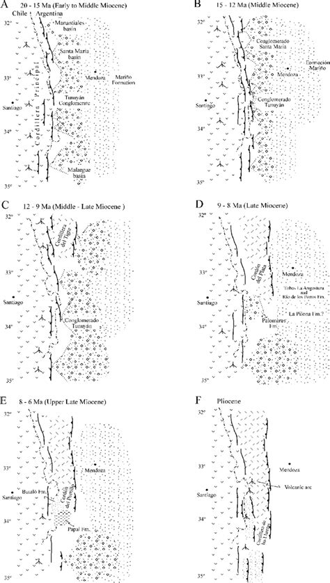 Series Of Interpretative Maps Summarizing The Evolution Of The Neogene