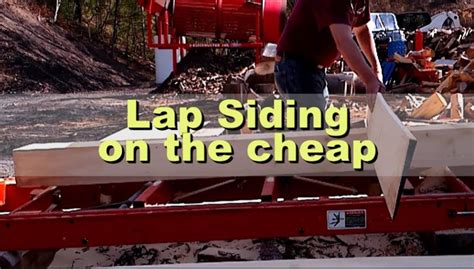 How To Make Wooden Lap Siding On A Woodmizer Lt15 Sawmill With A