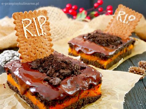 Ciasto Grób pyszny i upiorny smakołyk na Halloween