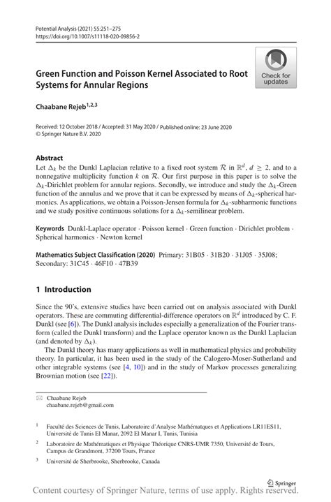 Green Function And Poisson Kernel Associated To Root Systems For
