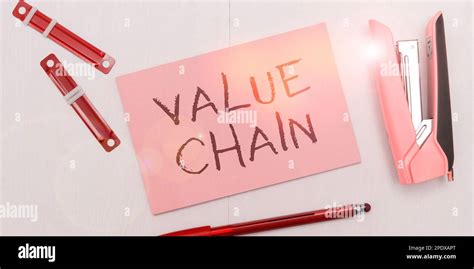 Inspiration Showing Sign Value Chain Concept Meaning Business