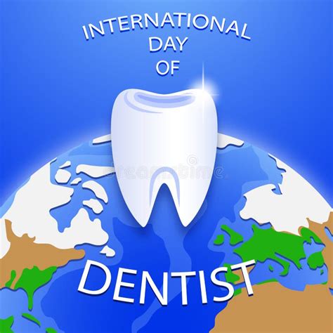International Day Of Dentist Happy Dentist Day Stock Vector