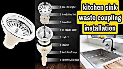 How To Install Sink Waste Coupling Sink Waste Coupling Fitting Youtube