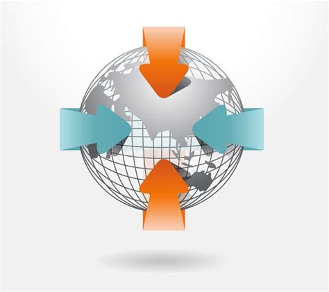 Infographic Arrow Diagram Chart Detailed Stock Vector Illustration
