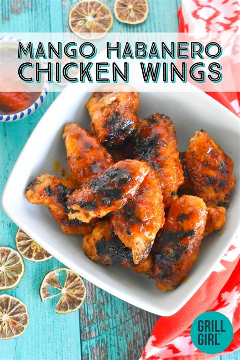 Grilled Mango Habanero Wings Recipe | GRILLGIRL