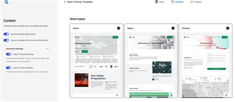 kadence ai powered starter templates kadence wp documentation