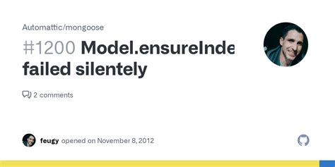 Modelensureindexes Failed Silentely · Issue 1200 · Automattic