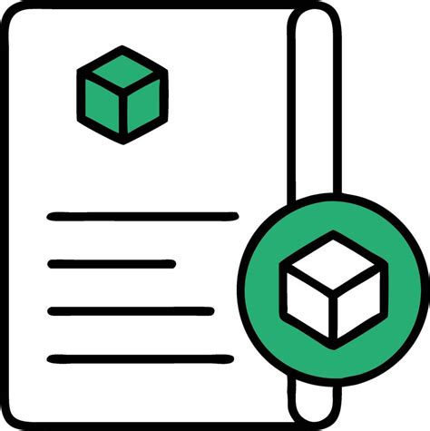 Green Cube Document For Tech And Digital Projects 54464270 Vector Art