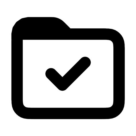 Folder Check Vector Svg Icon Svg Repo