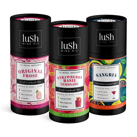 Lush Mezcladores De Cóctel Orgánicos Wine Mix Mezcla De Bebida Para