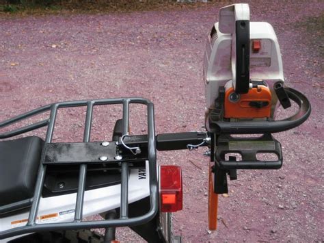 Moose Racing Quick Release Chainsaw Bracket On Rear Cyclerack Atv