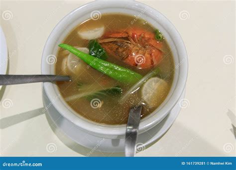 Sinigang Na Hipon Is A Type Of Filipino Sour Tamarind Soup With A