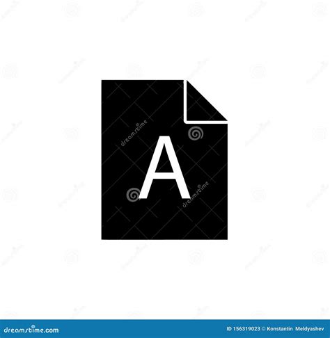 File Text Icon Simple Glyph Vector Of Text Editor Set Icons For Ui