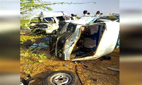 Dumper Van Collision Leaves Five Dead On Thatta Highway