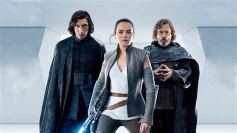 Kylo Ren Rey Luke Skywalker In Star Wars The Last Jedi Wallpaperhd
