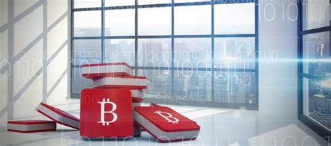 Composite Image Of Bitcoin Symbol Stock Illustration Illustration Of