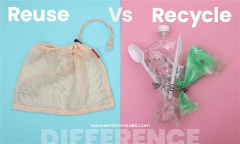 What Is The Difference Between Reuse And Recycle Earth Reminder