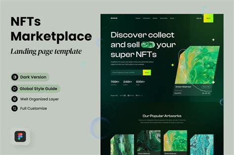 Shojo Nfts Landing Page Design Template Place