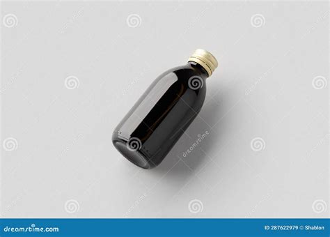 Cold Brew Coffee Glass Bottle Mockup Stock Image Image Of Identity