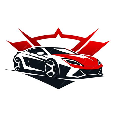 Modelo De Logotipo Do Símbolo Do Carro De Corrida Silhueta Vetorial