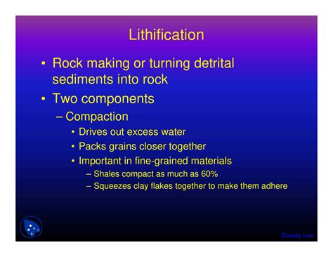 Lithification Environmental Geology Lecture Slides Docsity