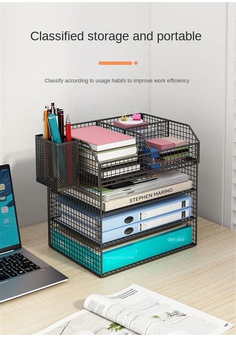 Desktop File Shelf Office Data Multi Layered A4 Folder File Storage Desktop File Shelf Office Data Multi Layered A4 Folder File Storage