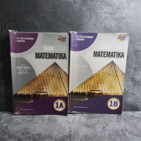 Jual Buku Matematika Kelas VII SMP A B Semester Dan M Cholik Adinawan Sugijono