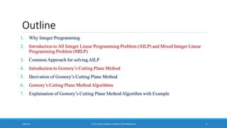 Gomory S Cutting Plane Method Pdf Programming Languages Computing
