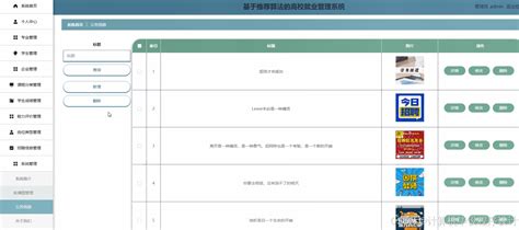 【开题报告】基于springboot vue基于推荐算法的高校就业管理系统（程序 源码 论文 计算机毕业设计 csdn博客