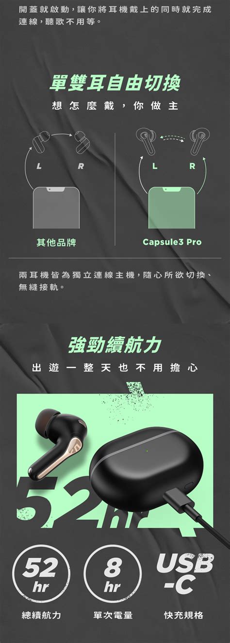 Soundpeats Capsule3 Pro 真無線藍牙耳機