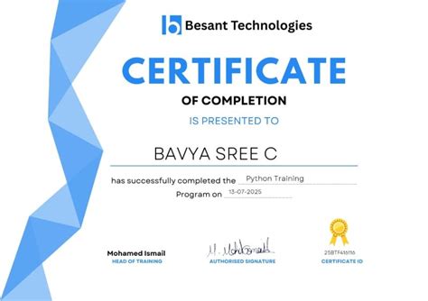 Python Programming Careergrowth Besanttechnologies Connections Bavya Sree Chinnasamy