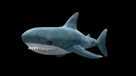 3d Stuffed Toy Shark Ikea Blahaj Rigged Pbr Turbosquid 2055530