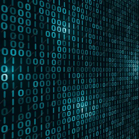 Premium Vector Binary Computer Code Background Abstract Illustration