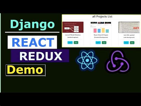 Django React Redux Full Stack Project Demo Must Watch YouTube