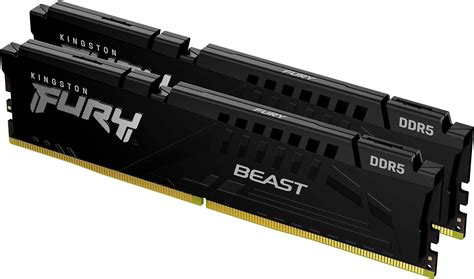Kingston Fury Beast Black Ddr5 32gb 2x16gb 6000mts Cl30 Dimm Desktop Gaming