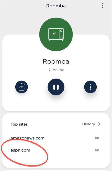 Roomba Network Connections Rroomba