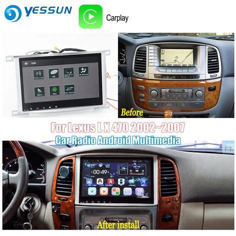Yessun For Toyota Land Cruiser 100 2002~2007 Car Android Carplay Gps