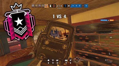 Insane Champion 1vs4 Clutch Rainbow Six Siege Youtube